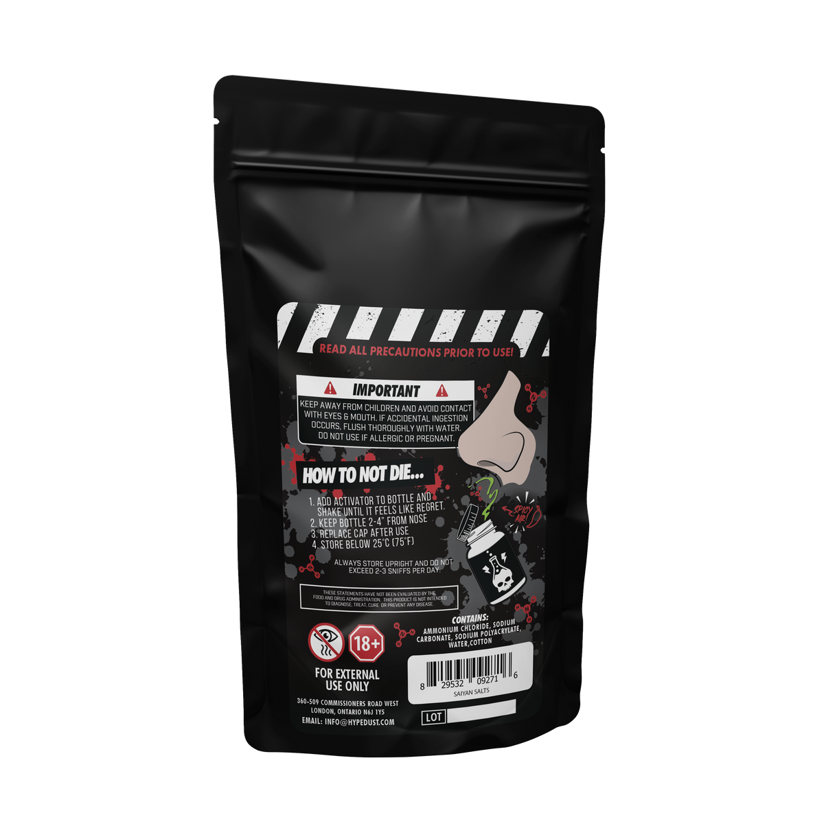 Obsidian Saiyan Salts™ - Premium Athletic Smelling Salts – Obsidian Ammonia